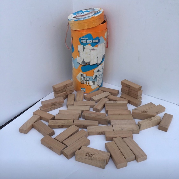 Toys | Vtg Jenga Classic Original Wood Block Tower Game Parker Brothers ...
